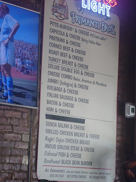 Primanti Bros. Restaurant and Bar Menu | Iconic Pittsburgh Sandwiches ...